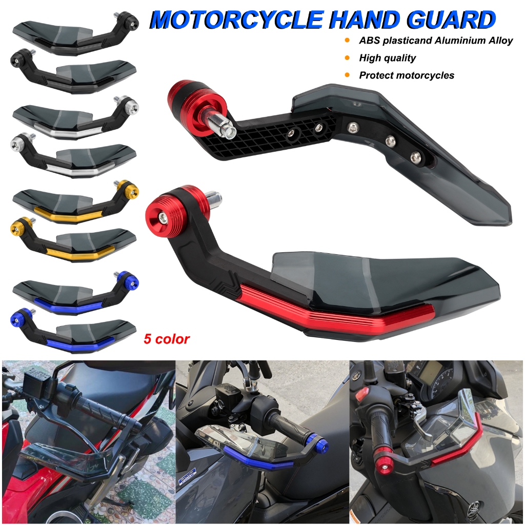 2 Pcs Universal Motorcycle Hand Guard Lever Throttle Cover Handguard ...