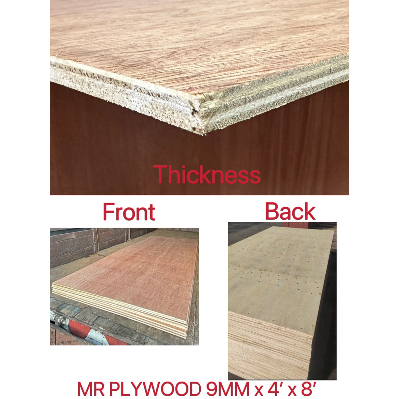 MR PLYWOOD 9MM x 4’ x 8’ (Grade AB) | Shopee Malaysia