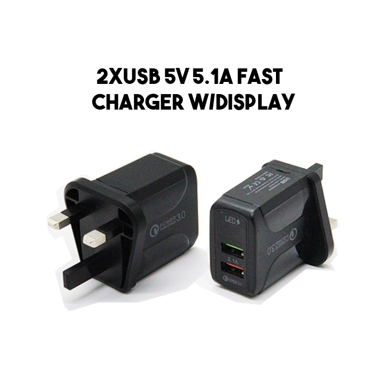 Malaysia / UK Plug - 5V 1A / 2A / 3A USB POWER ADAPTER FOR CCTV / DAILY USE Type C USB Adaptor ...