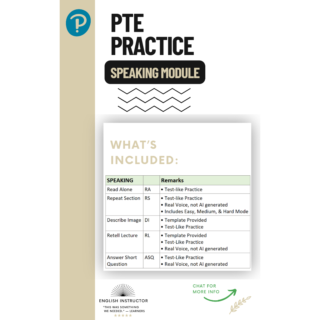 Pearson PTE Academic Speaking Module / Speaking Grading / English ...
