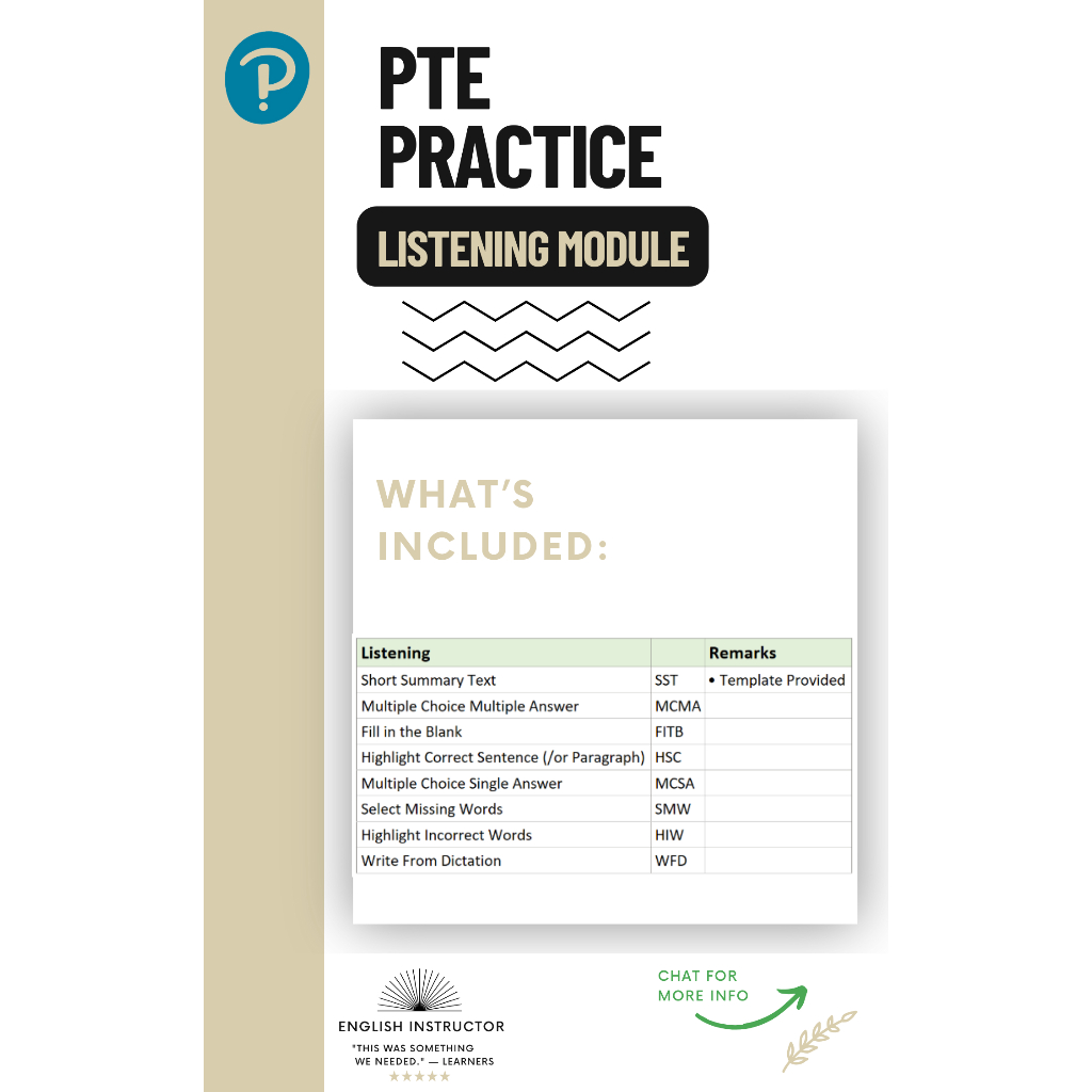 Pearson PTE Academic Listening Module / Listening / English / IELTS ...