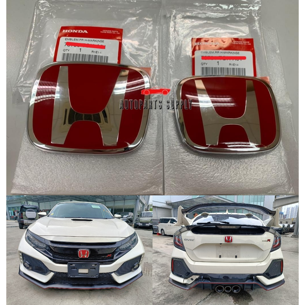 ORIGINAL HONDA CIVIC TYPE R FK8 FK7 FC TEA LOGO EMBLEM RED | Shopee Malaysia
