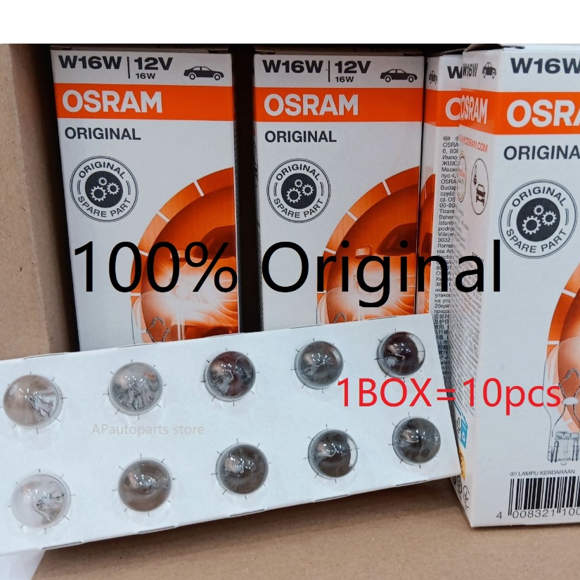 100% Original Osram Light Bulb 921- W16W 12V 16W(1Box X 10 Pcs) | Shopee Malaysia