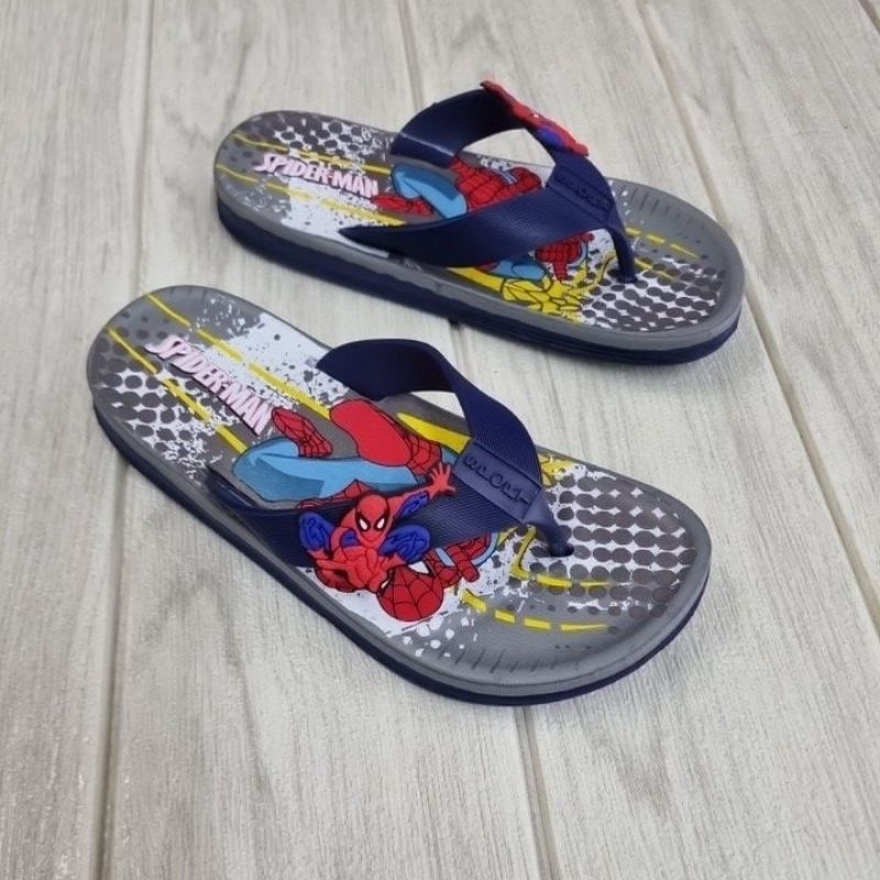 Spiderman Kids EVA Slipper | Selipar Budak Kanak-kanak Basahan | Shopee ...