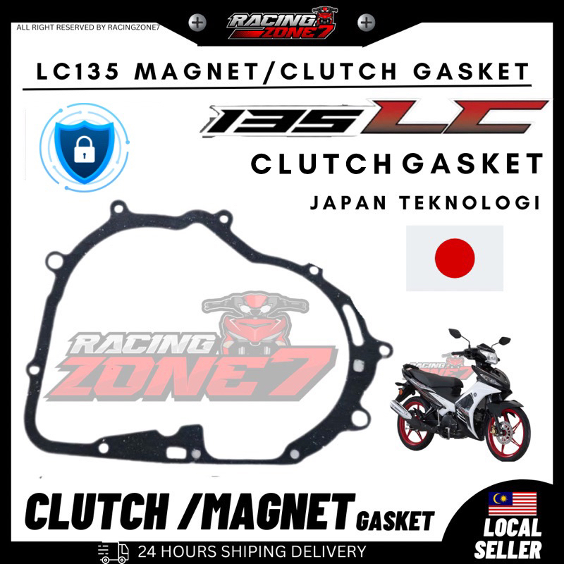 YAMAHA LC135 V1-V7 Clutch Gasket/ LC135 4S 5S Clutch Magnet Gasket ...