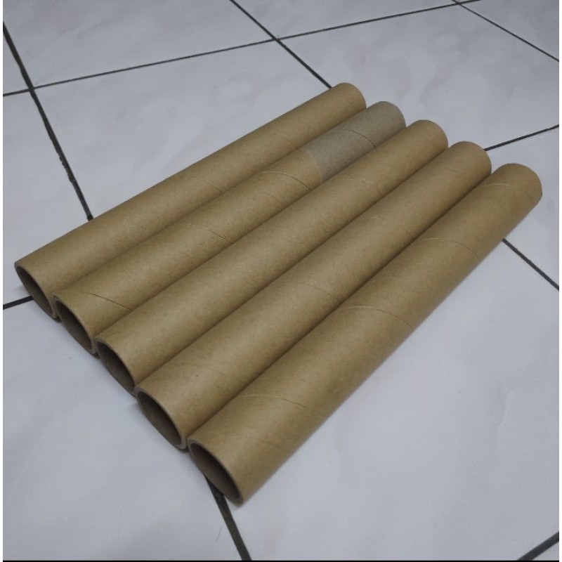 (Ready stock) RC001F Hard Brown Cardboard Paper Core Tube Roll (Recycle ...