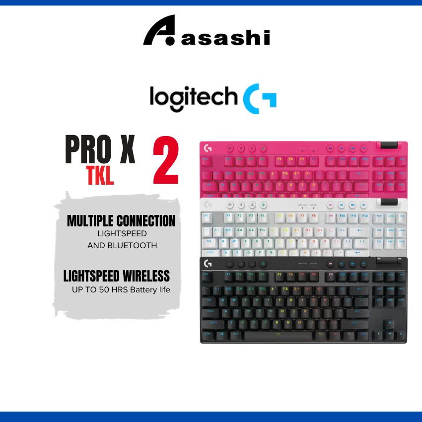 Logitech G PRO X TKL LIGHTSPEED Wireless Gaming Keyboard, Ultra ...