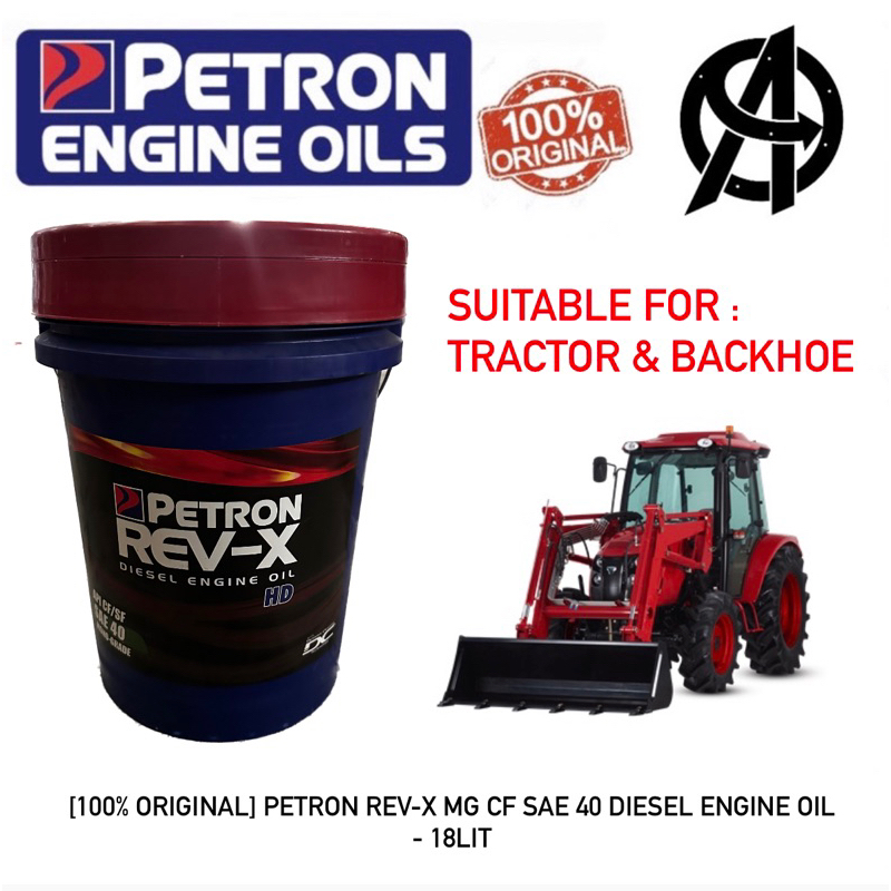 [100% ORIGINAL] PETRON REV-X MG CF SAE 40 DIESEL ENGINE OIL - 18LIT ...