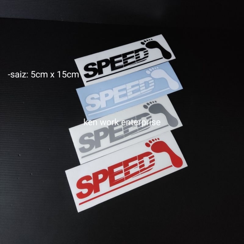 sticker speed kaki car sticker | Shopee Malaysia