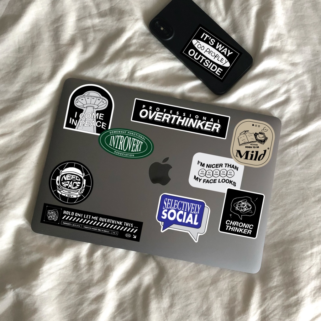 Big Sticker Vol.02 : The Introvert Edition (OPP Matte Waterproof ...