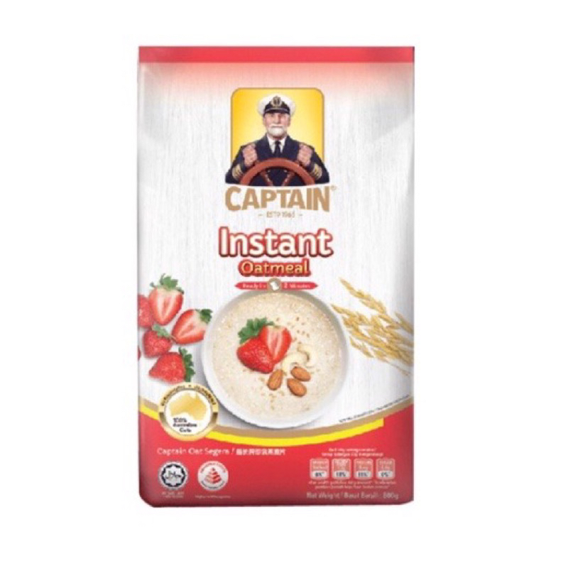Captain Oats Instant Oatmeal 1.2kg (1.1kg free 100g) | Shopee Malaysia