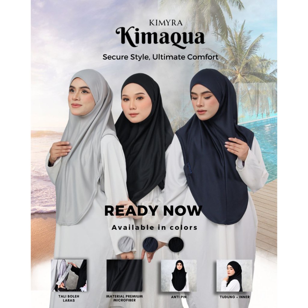 KIMYRA KIMAQUA INSTANT SPORT HIJAB ⭐⭐⭐ | Shopee Malaysia