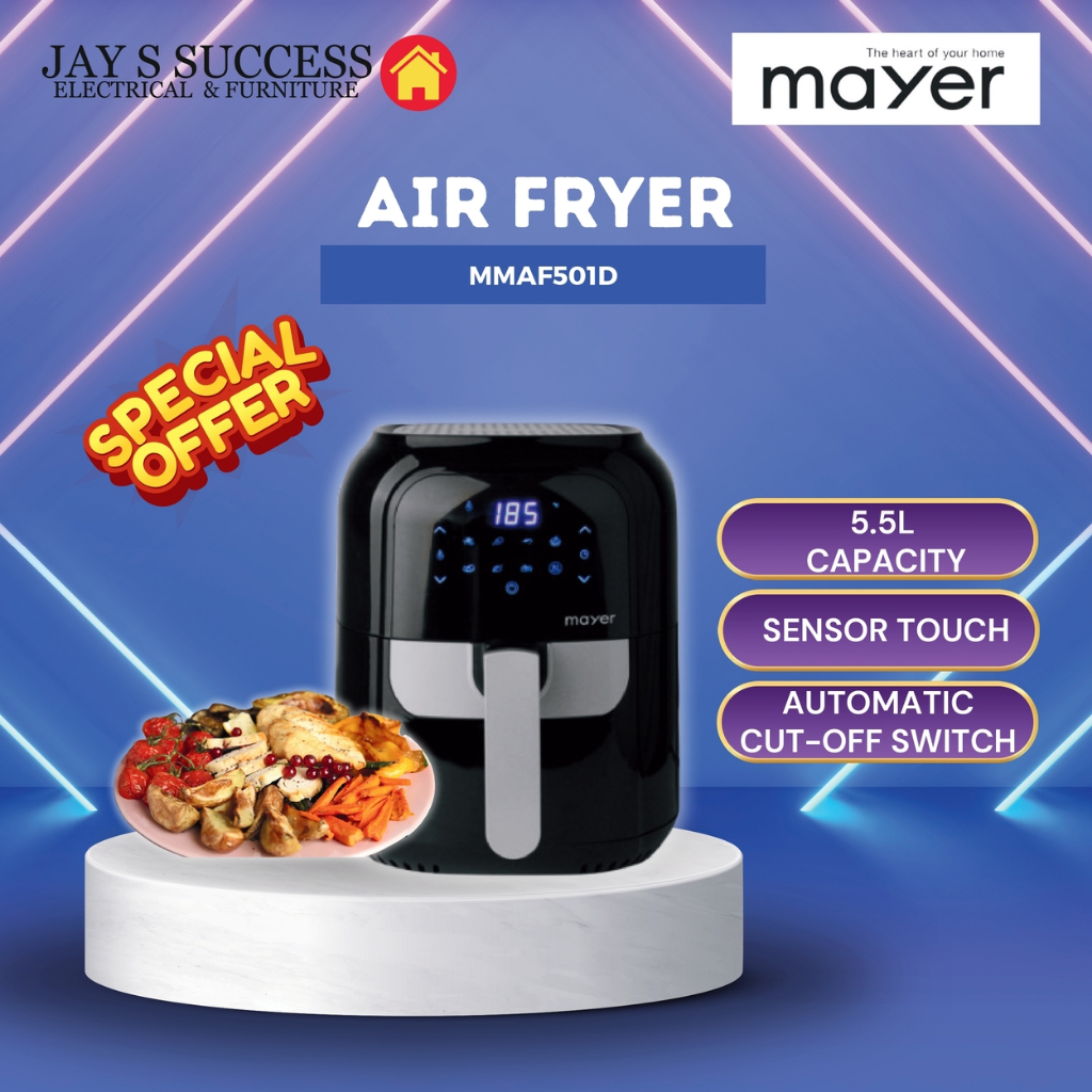 Mayer Digital Air Fryer (5.5L) MMAF501D Mistral | Shopee Malaysia
