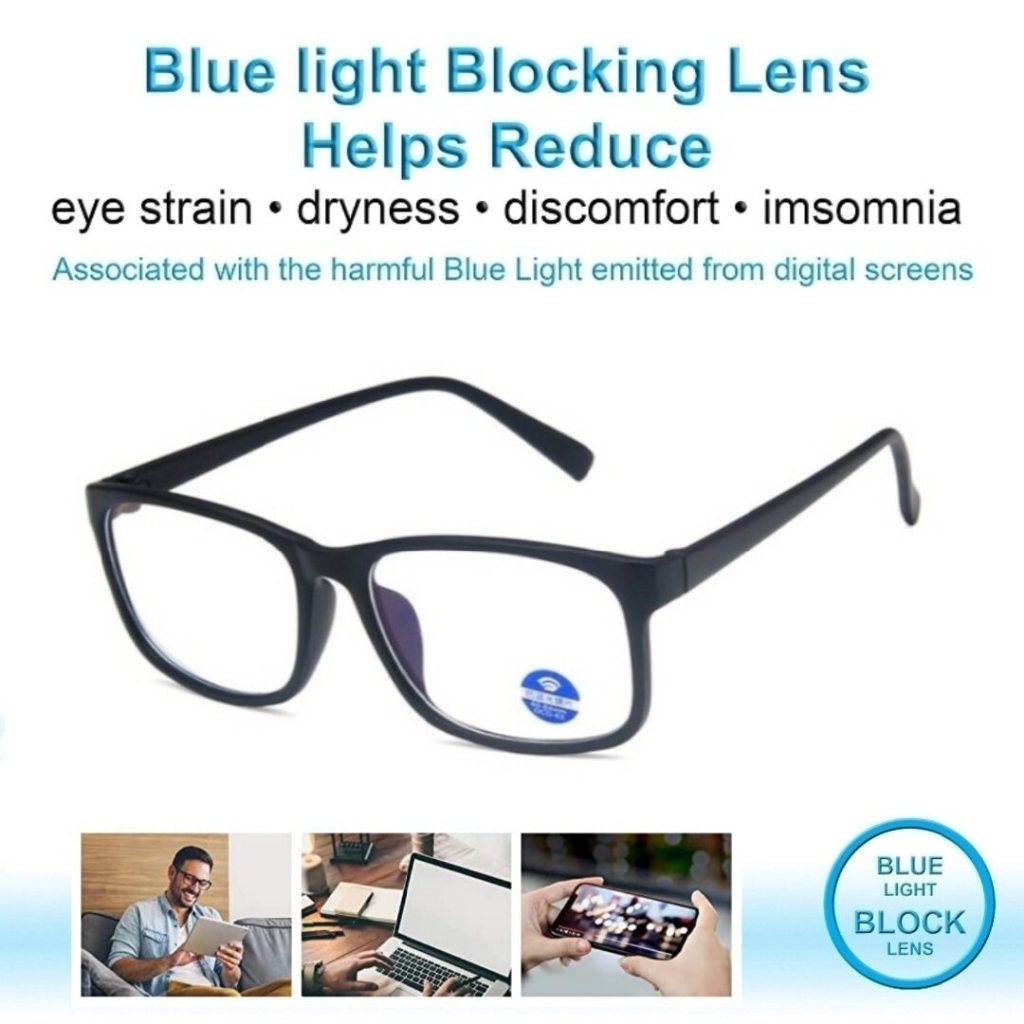 Rectangle Anti Blue Ray Glasses Blue Light Protect Glasses Gaming ...