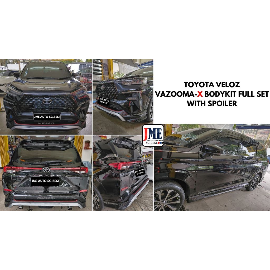 [INSTALLATION] TOYOTA VELOZ VAZOOMA-X BODYKIT FULL SET WITH SPOILER ...