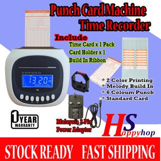Full Set Punch Card Machine Time Recorder , Punch Card , Time Card ...