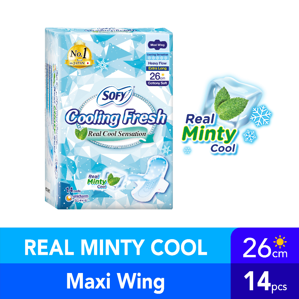 SOFY Cooling Fresh Day Maxi Wing (26cm x 14 Pcs) | Shopee Malaysia