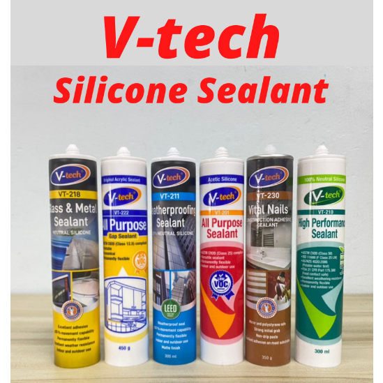 V-Tech Silicone Sealant & Adhesive Sealant Silicone Acetic 𝐕𝐓𝟐𝟎𝟏/VT𝟐𝟏𝟎/𝐕𝐓𝟐𝟐𝟐/𝐕𝐓𝟐𝟑𝟎/𝐕𝐓𝟐𝟑𝟏/ 𝐕𝐓𝟐𝟑𝟐 ...