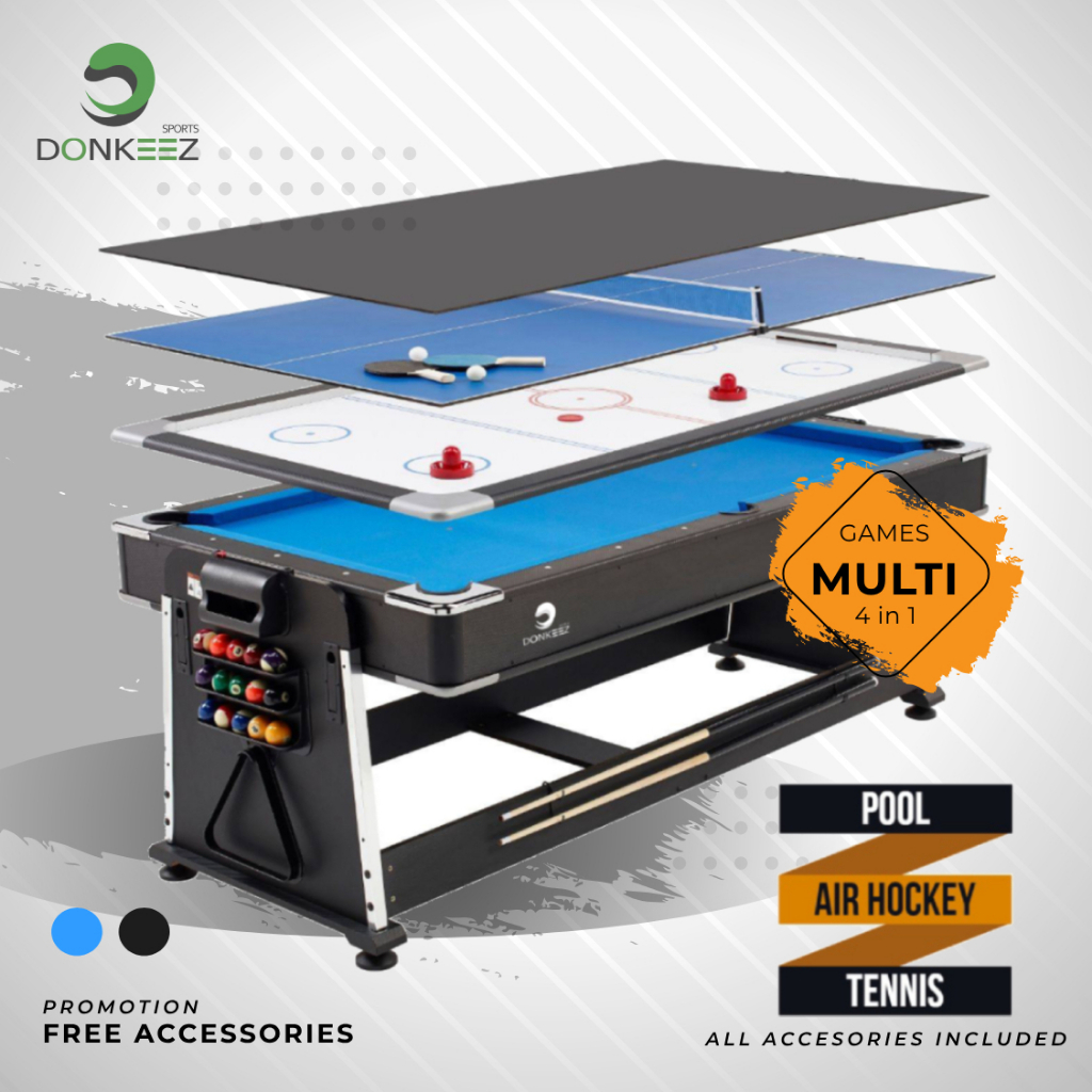 Donkeez Sports Multi-function turned 4 in 1 7-ft pool Pool billiard ...
