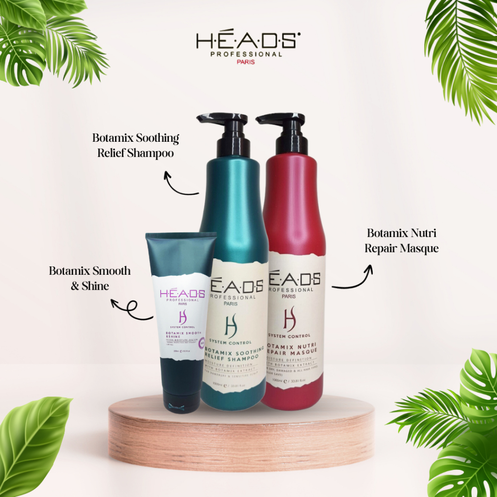 HEADS Botamix Shampoo Set for HairLoss Dandruff Repair Damage Oily ...
