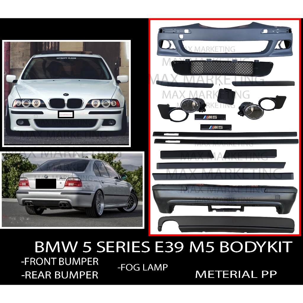 BMW 5 SERIES E39 M5 FULL SET PP BODYKIT FRONT BUMPER ,REAR BUMPER DOOR ...