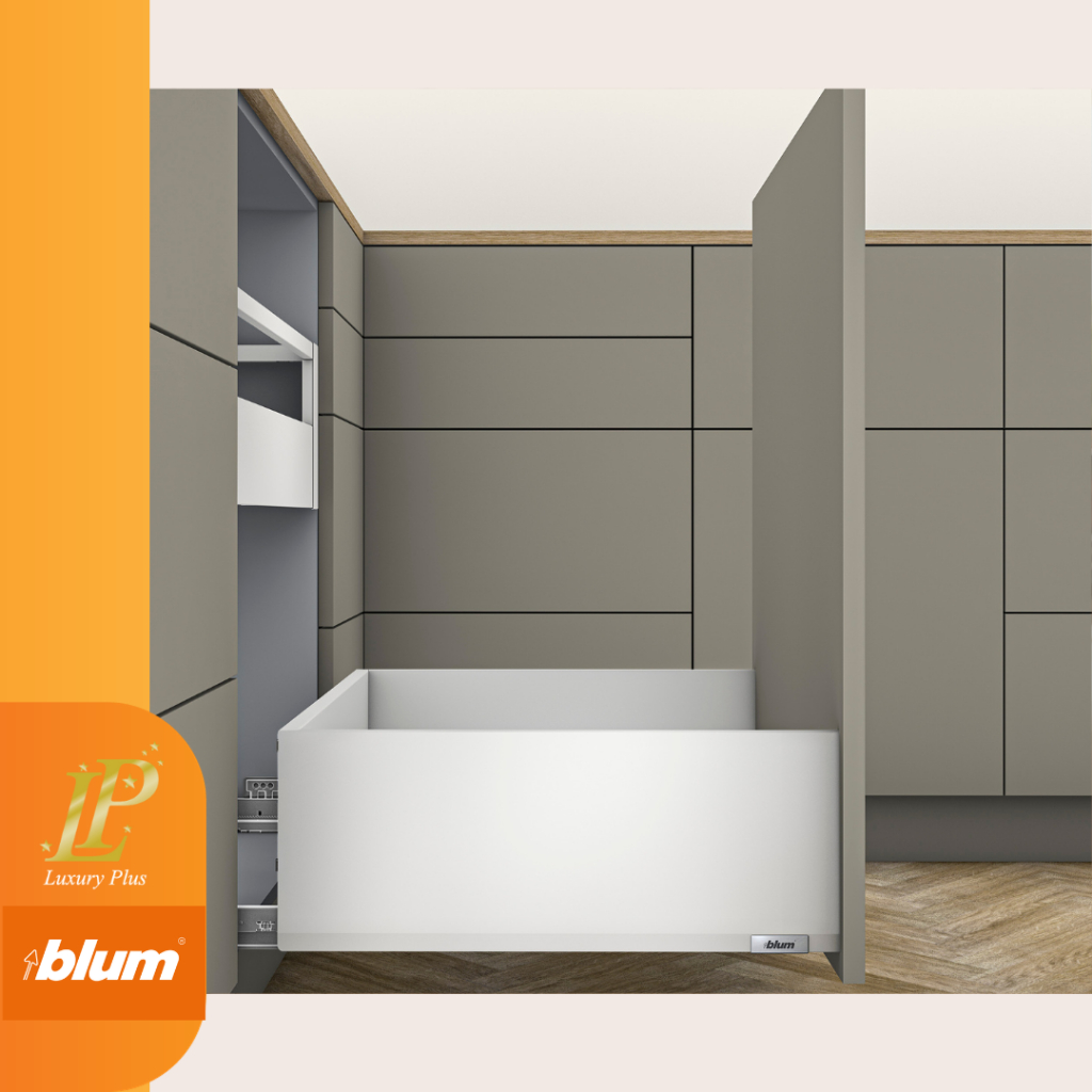 BLUM (MVX S4) MERIVOBOX Standard Drawers Side Panel + Runner (Full Set ...