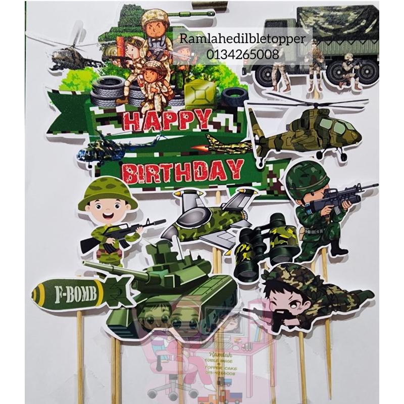 Topper Cake Askar Perjuang | Shopee Malaysia