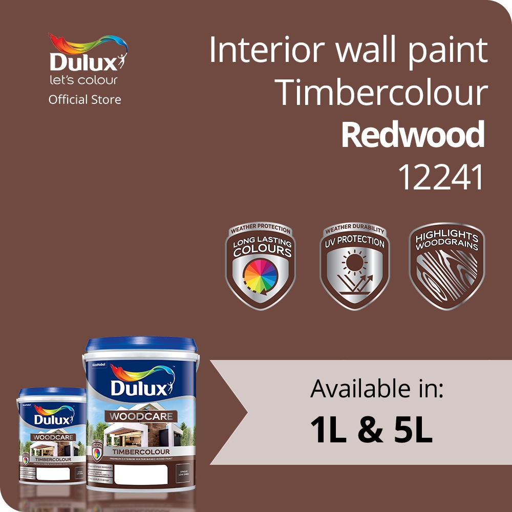 Dulux Timbercolour - Redwood (12241) (Wood Care) | Shopee Malaysia