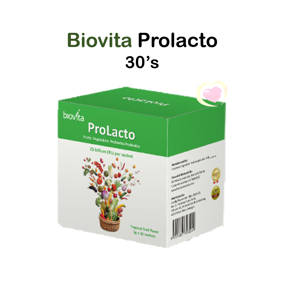 Biovita ProLacto Prebiotics Probiotics 25 Billion CFU 30 sachets(Exp: 8 ...