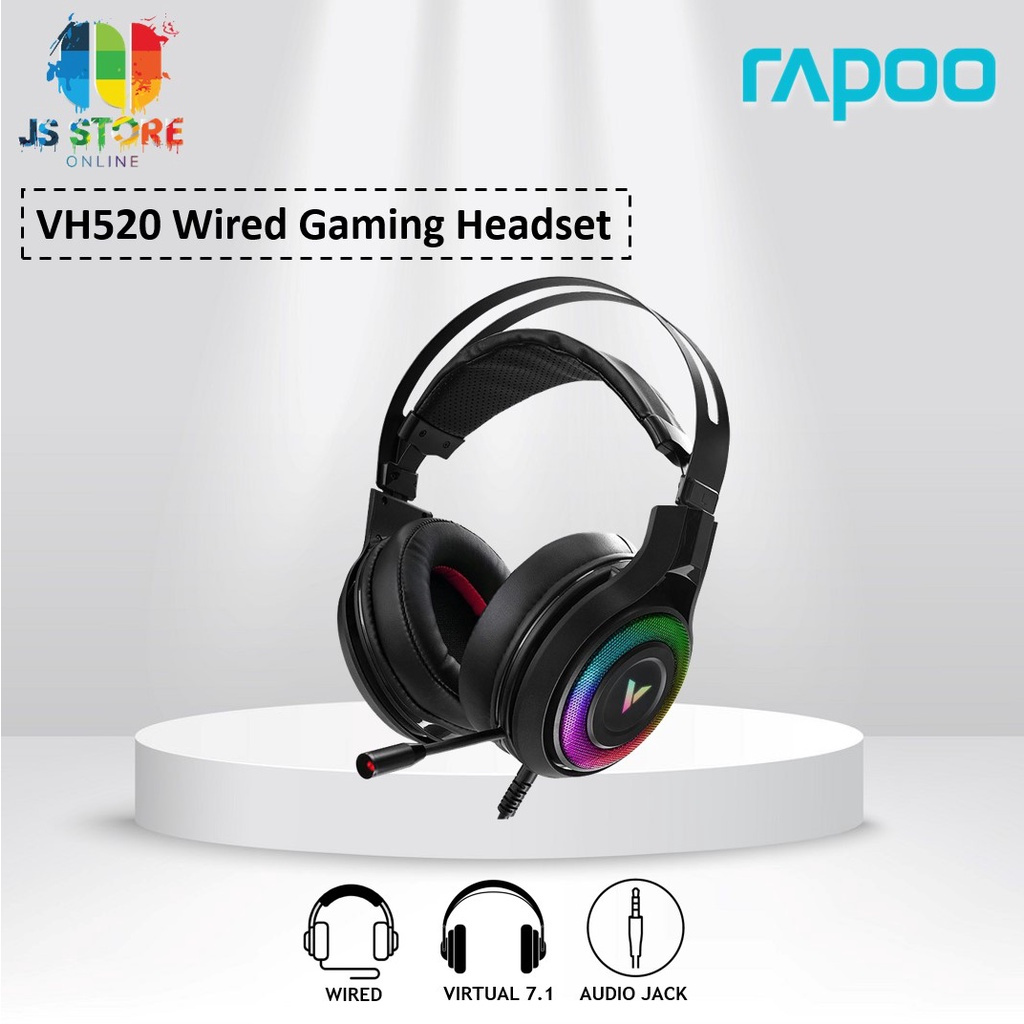 Rapoo VH520 Virtual 7.1 Channels Gaming Headset [READY STOCK] | Shopee Malaysia