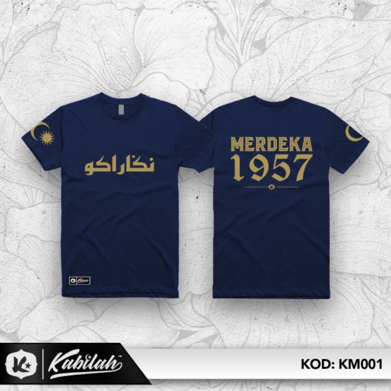 (KM001) NEGARAKU MERDEKA 1957 // T-shirt Cotton, Jersey, Short & Long ...