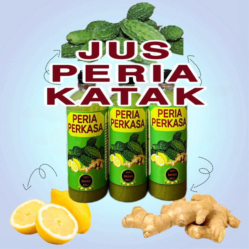 JUS PERIA PERKASA (PERIA KATAK + HALIA BENTONG + LEMON) 500ML | Shopee ...