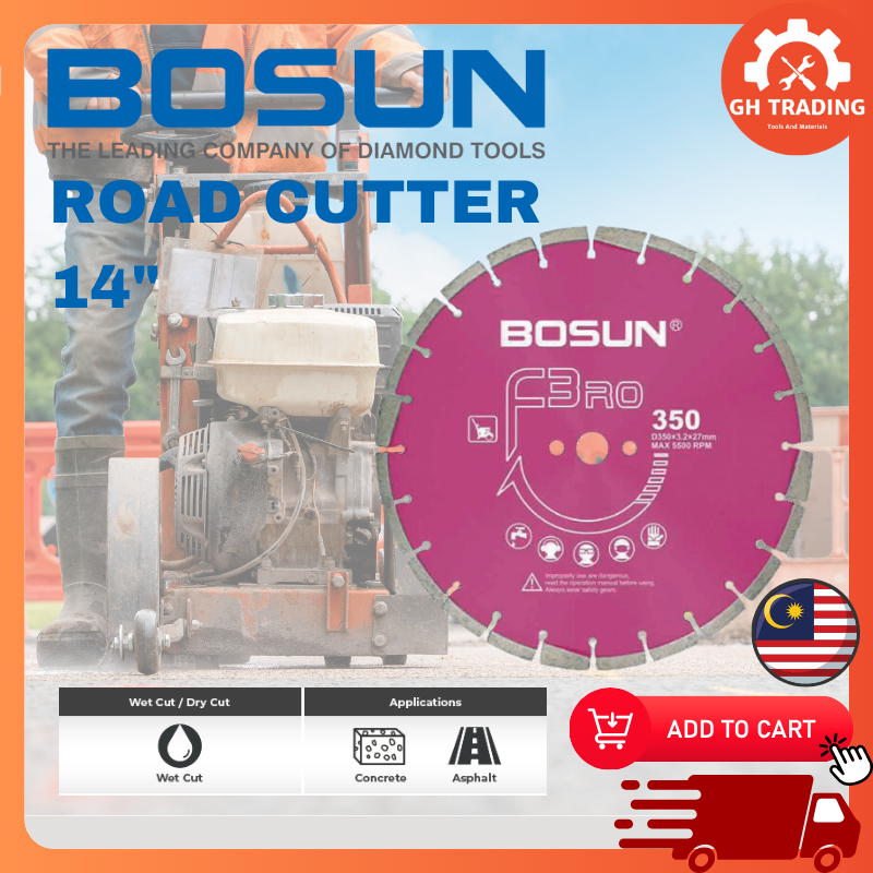 BOSUN F1RO F3RO Asphalt Blade Diamond Cutter Cutting Brick Wall ...
