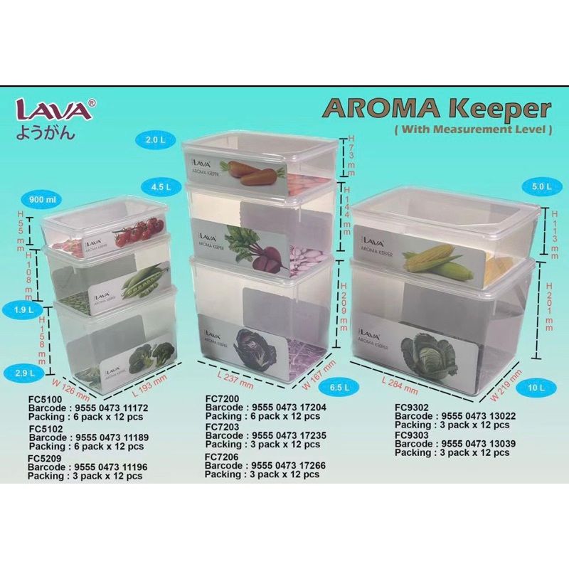 mk.wares LAVA AROMA KEEPER 0.9ml/1.9Ltr/2Ltr/2.9Ltr/4.5LTR/5LTR/6.5Ltr ...