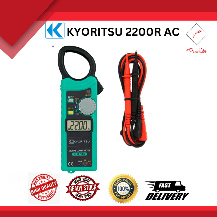 KYORITSU 2200R DIGITAL CLAMP METER with True RMS 100% AUTHENTIC ...