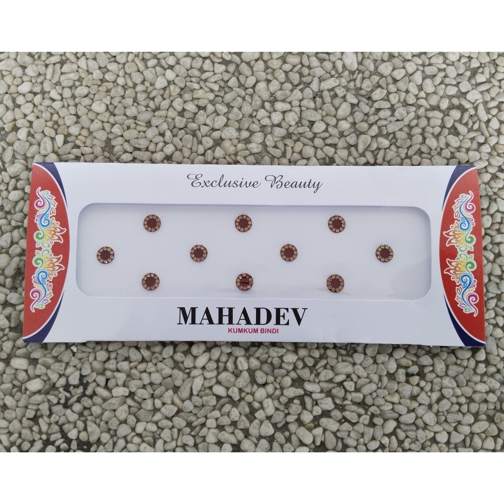 Fancy Gold Stone Design Indian Sticker Pottu Forehead Bindi Pottu Wear ...