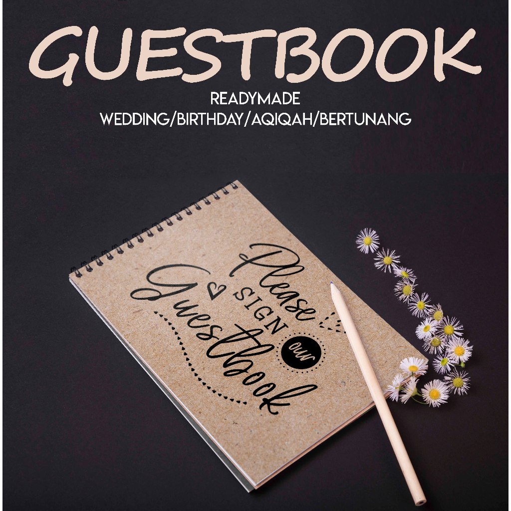 GUESTBOOK CRAFT - WEDDING & RELATED EVENT (READYMADE DESIGN ) | Shopee Malaysia