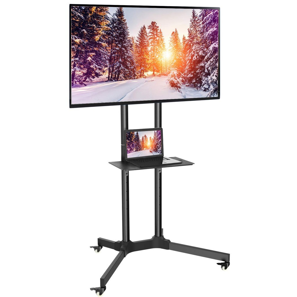 (READY STKOCK) 32" to 65 "Inch Portable TV Trolley Stand Mount Bracket ...