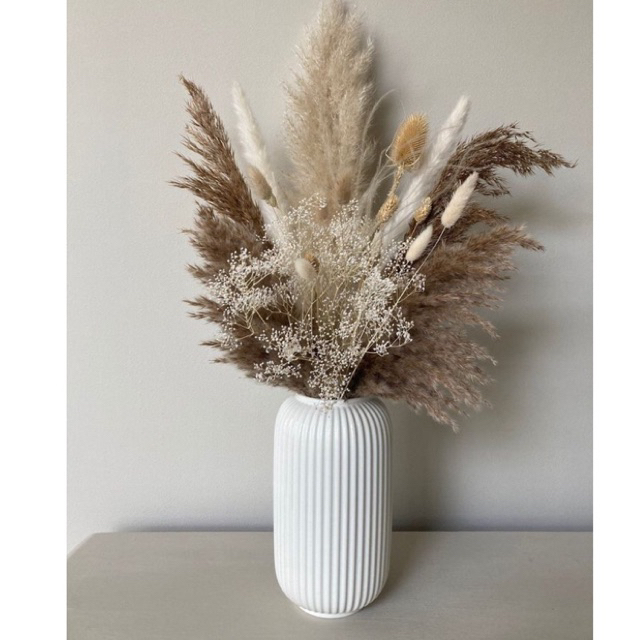 IKEA STILREN Aesthetic White Vase flower Holder Pasu Tembikar Pasu ...