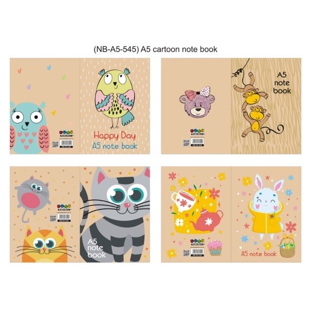 SBS A5 Fancy Cute Cartoon Colourful Notebook NB-A5-545 | Shopee Malaysia