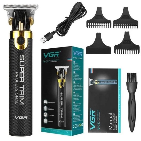 ORIGINAL VGR V-228 Steel Cordless Clipper Professional Hair Trimmer Rechargeable Hair Clipper ...