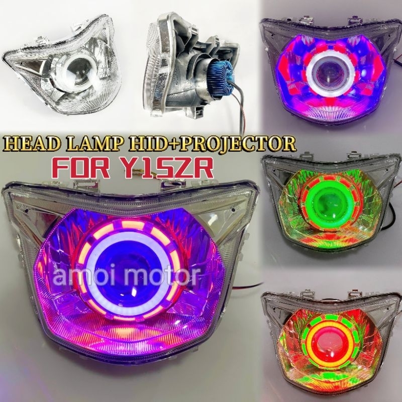 Y15ZR V1 HEAD LAMP HID PROJECTOR EAGLE EYES LAMPU DEPAN Y15ZR BERKELIP HID | Shopee Malaysia