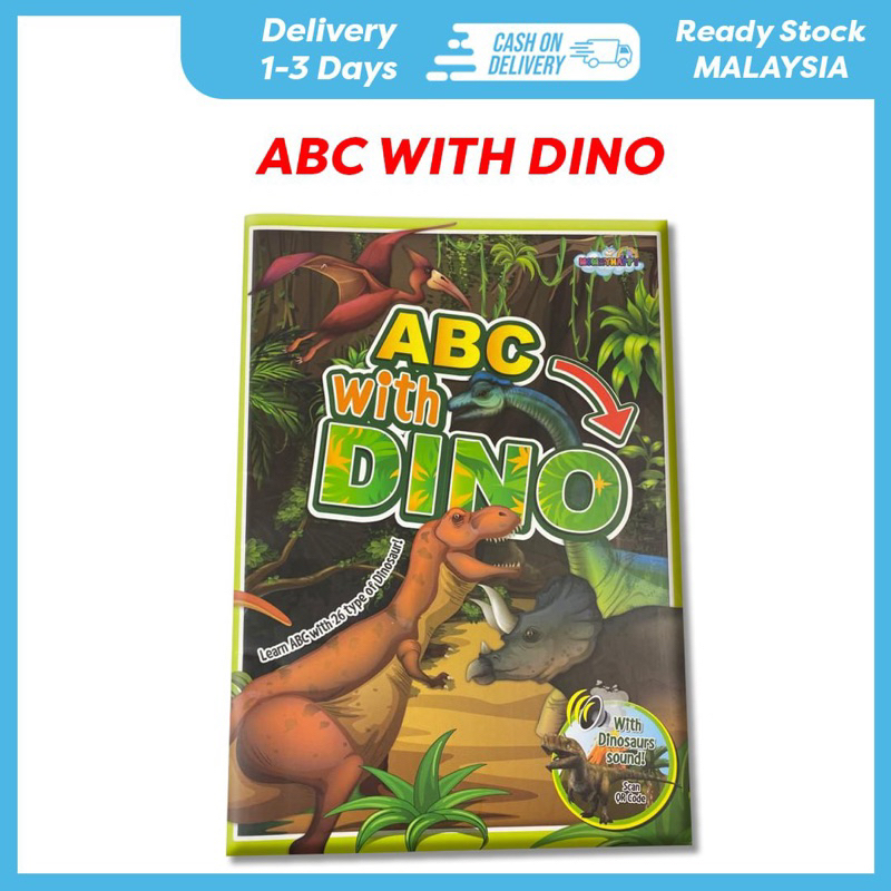 ABC WITH DINO - QR CODE WITH DINOSAUR SOUND | Shopee Malaysia