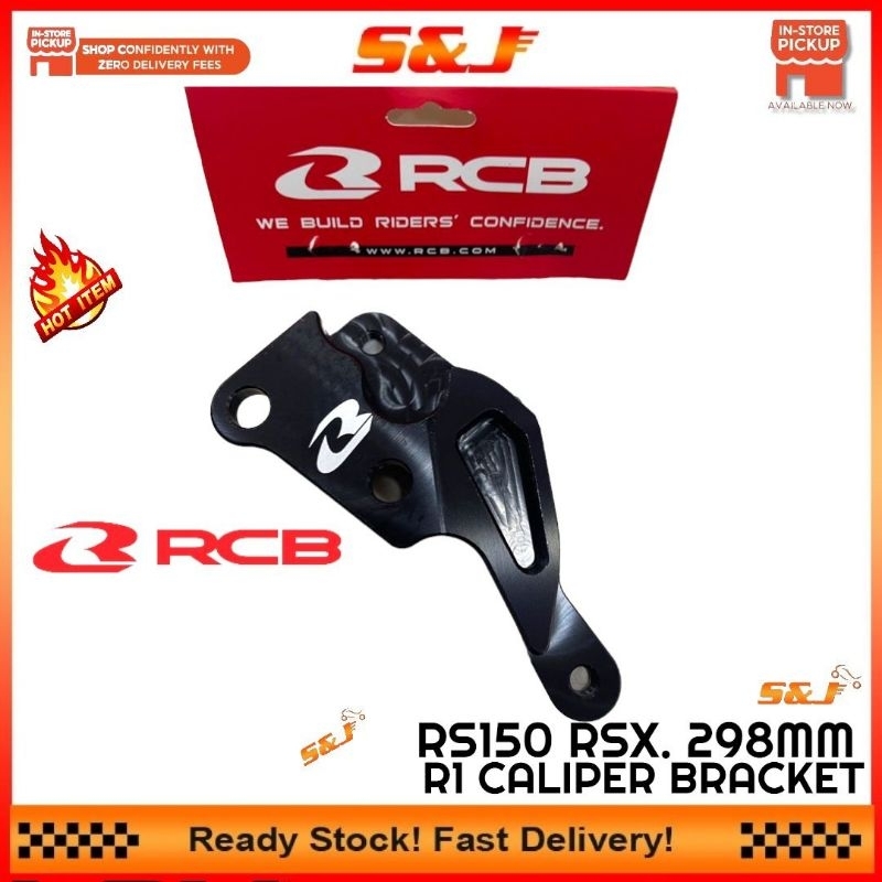 RCB R1 CALIPER BRACKET BLACK Y15 Y16 Y16ZR Y15ZR XMAX 250 RS150 RSX ...