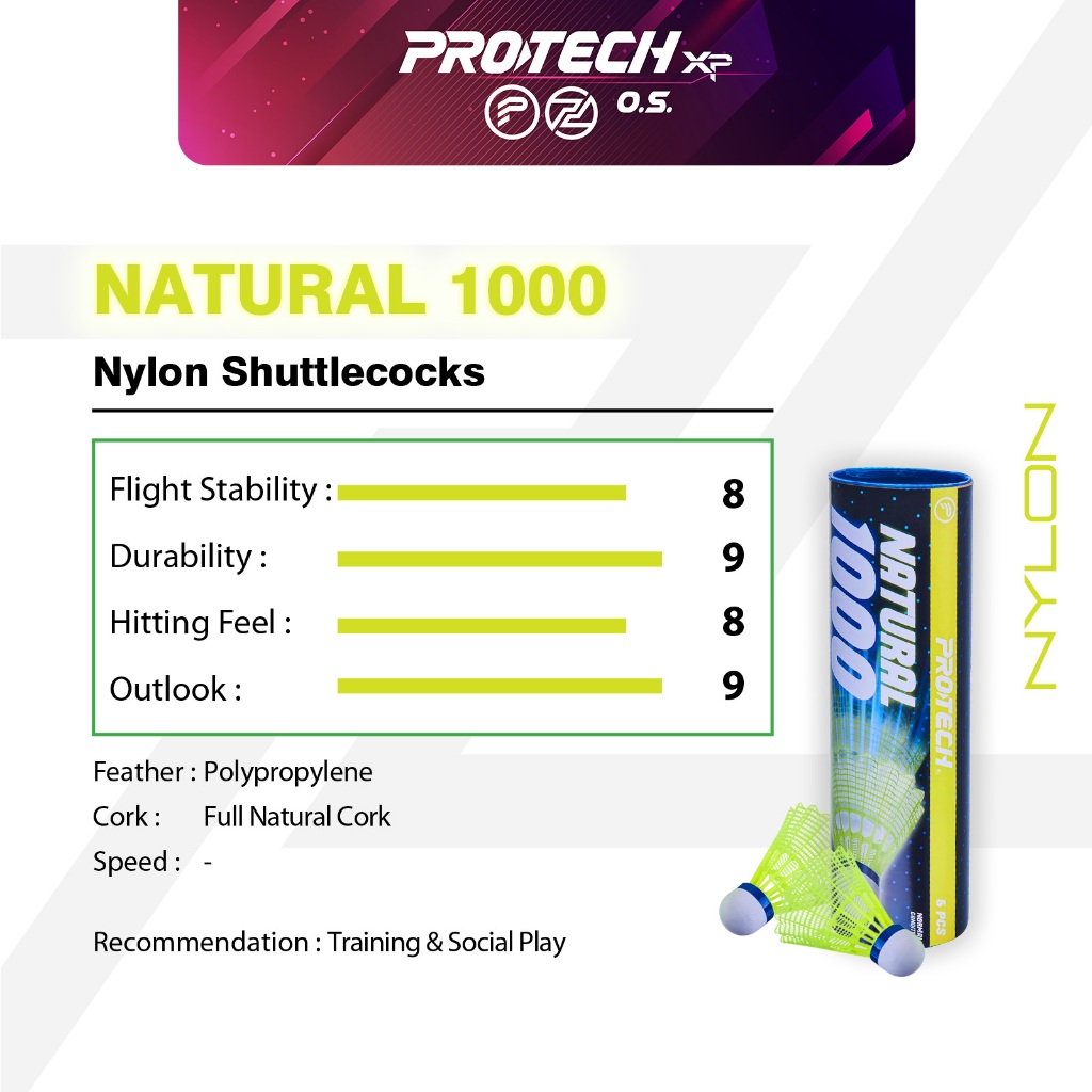 PROTECH Badminton Nylon Shuttlecock | Shopee Malaysia