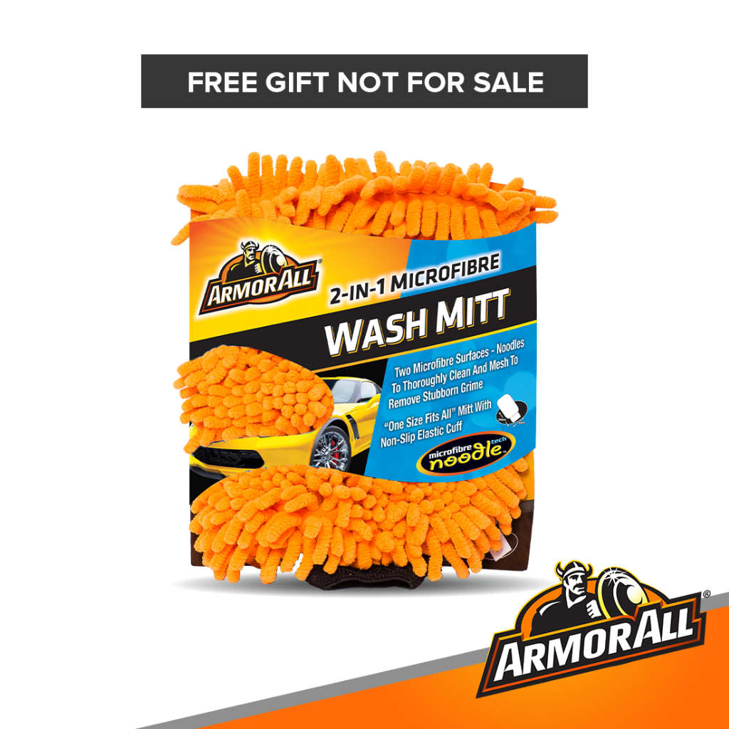 Armor All 2 In 1 Microfibre Noodle Wash Mitt [Not For Sale] | Shopee ...