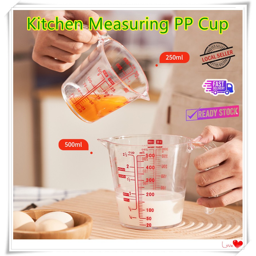 Kitchen Measuring PP Cup Measurement Household Baking PP Transparent ...