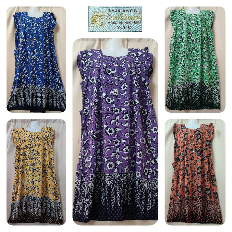 PS (Size 2XL) (Putri remaja Y.T.C) Baju Tidur Batik / Batik Night Dress ...