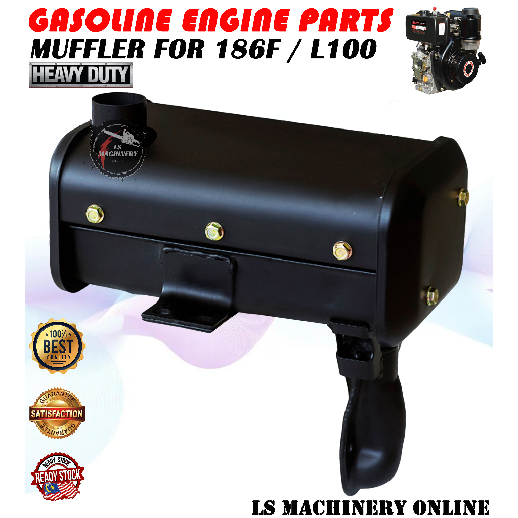 Yanmar China Engine 186F L100 Diesel Engine Muffler Exhaust Assembly ...