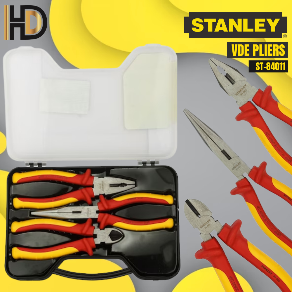 STANLEY Fatmax VDE Electrical Insulated Pliers (3 Pcs Set) ST-84011 ...